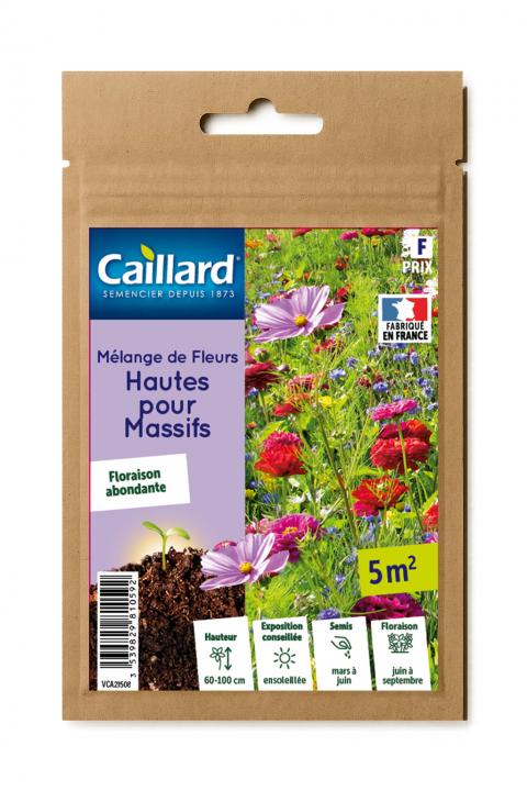 Melange de fleurs hautes pour massifs - Graines Caillard